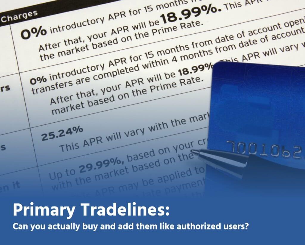 Buy Primary Tradelines for Credit Improvement