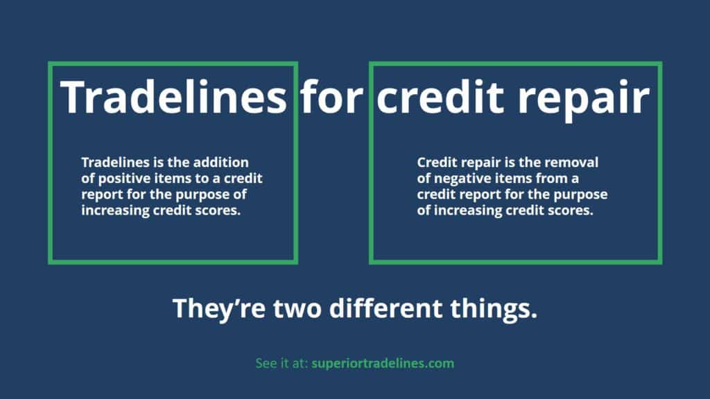 Tradelines for credit repair. - Superior Tradelines