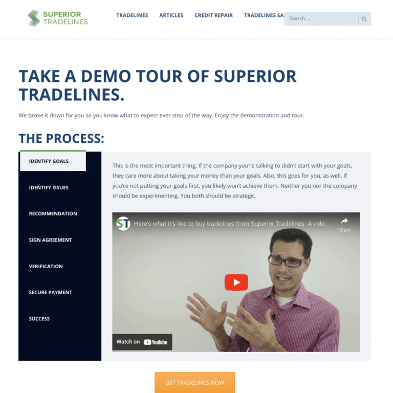 Buy tradelines for sale for your credit reports and scores.