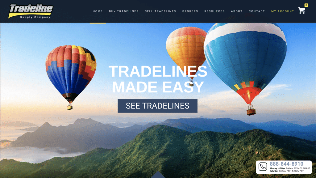 Best tradelines companies: Ranked by days of experience. - Superior ...