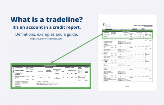 What is a tradeline? Definitions, Examples, and a Guide. - Superior ...